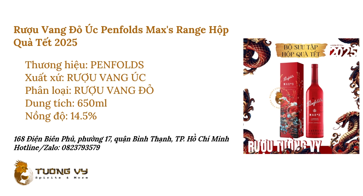 Penfolds Max's Range Hộp Quà Tết 2025