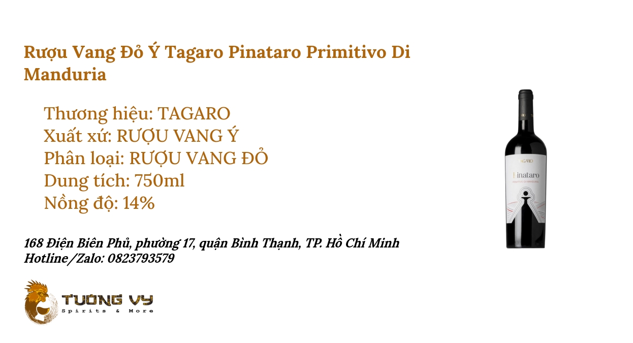Rượu Vang Tagaro Pinataro Primitivo