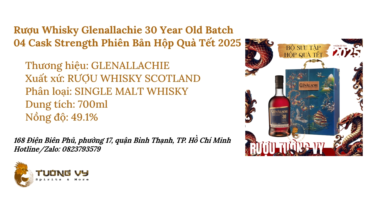 Rượu Whisky Glenallachie 30 Year Old Batch 04 Cask Strength Phiên Bản ...