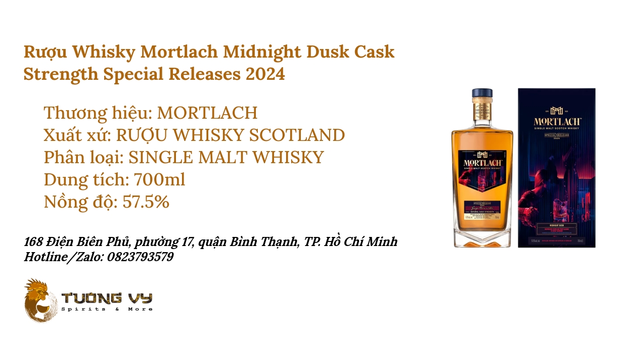 Mortlach Midnight Dusk Cask Strength Special Releases 2024 - Rượu Tường Vy