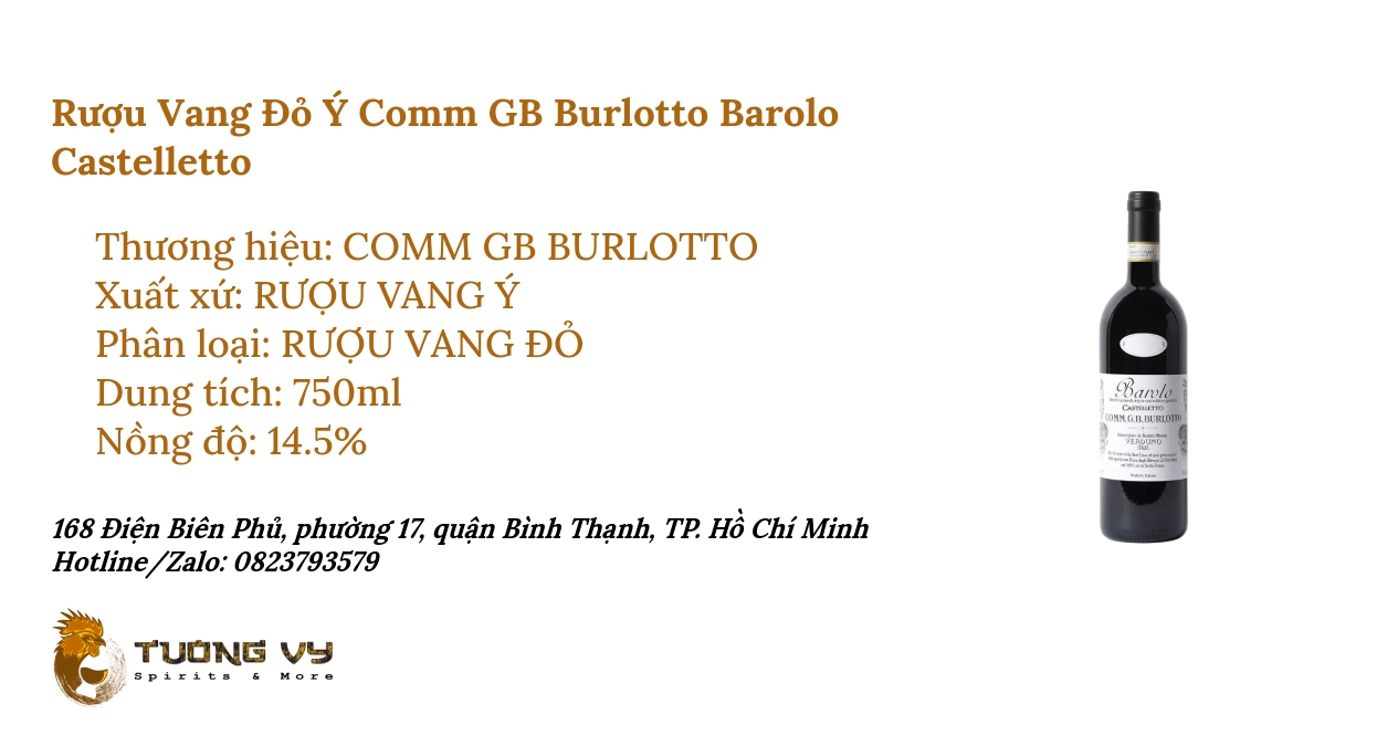 Comm GB Burlotto Barolo Castelletto