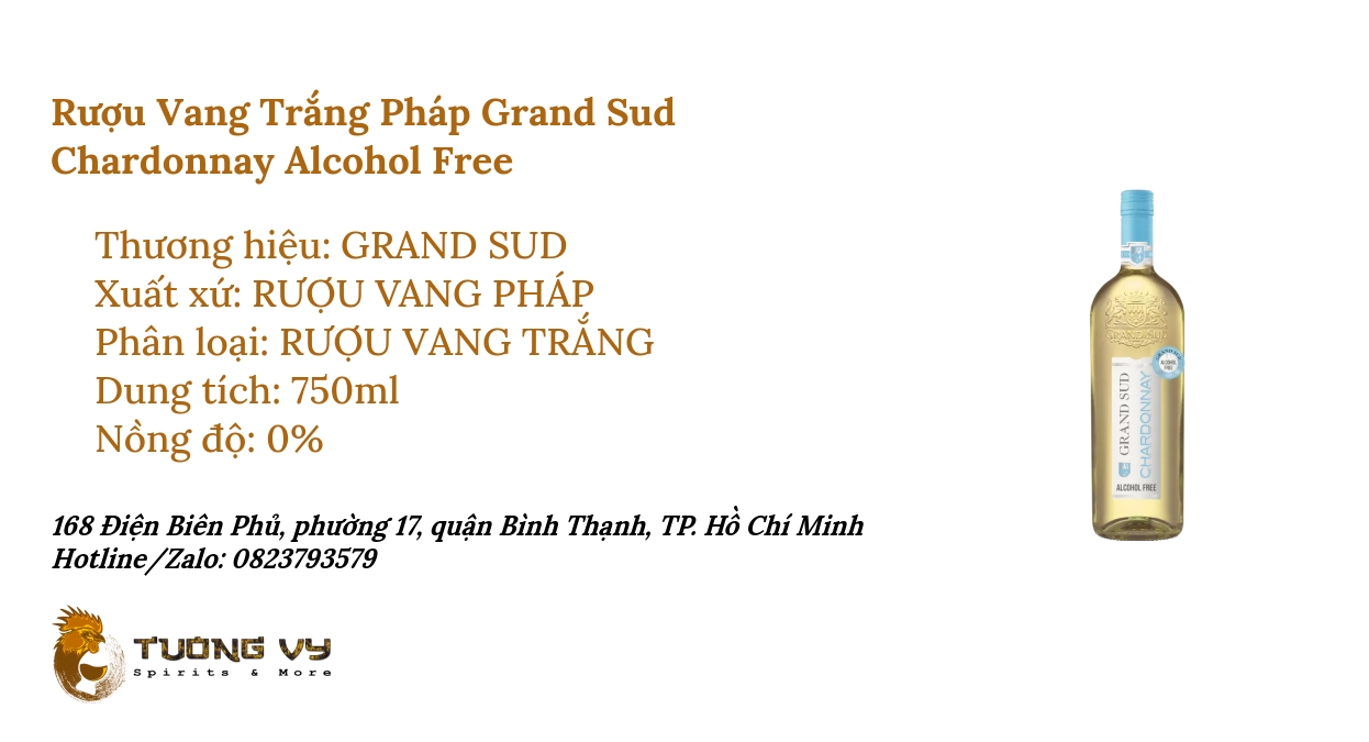 Grand Sub Chardonnay Alcohol Free - Rượu Tường Vy