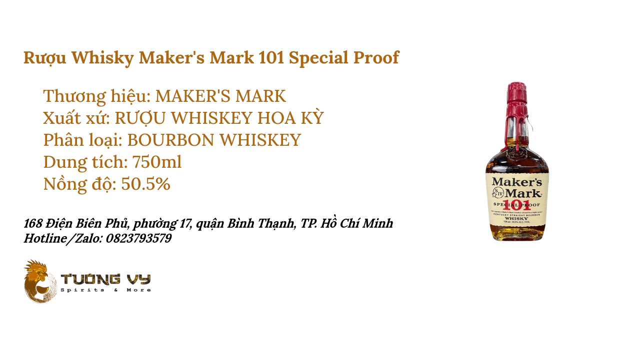 Whisky Maker's Mark 101 Special Proof - Rượu Tường Vy