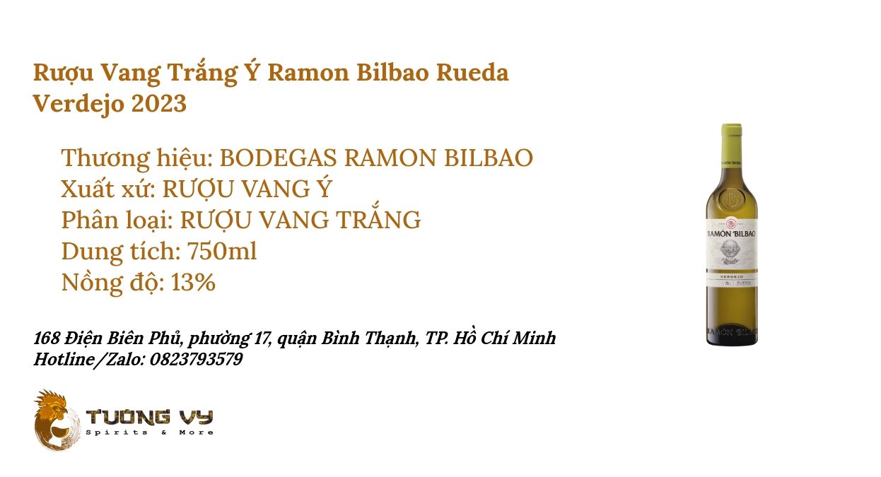 Ramon Bilbao Rueda Verdejo 2023 - Rượu Tường Vy
