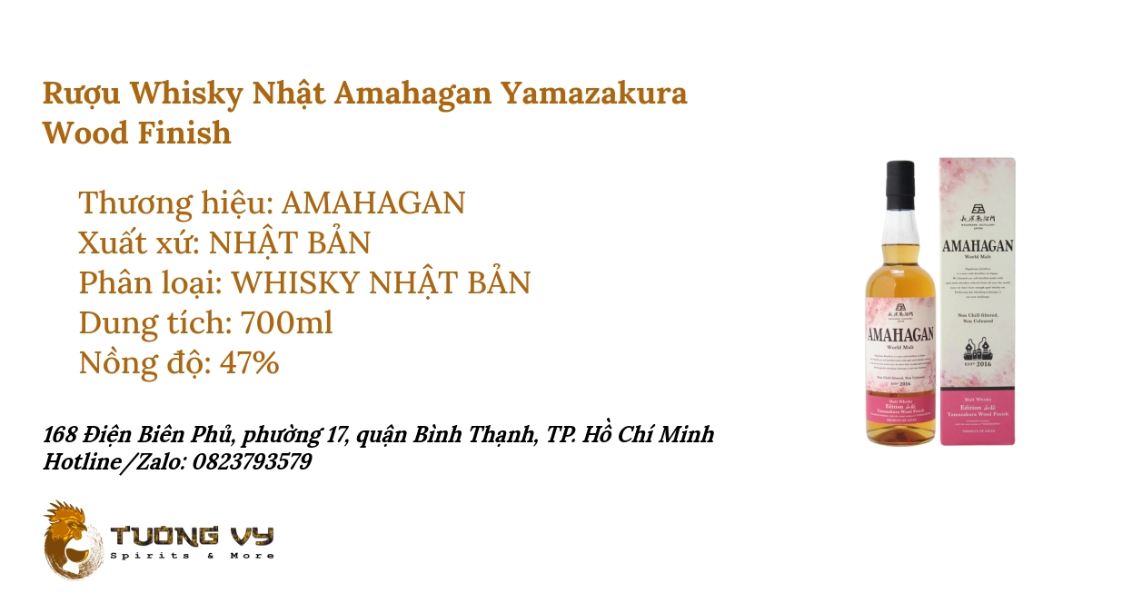 Amahagan Yamazakura Wood Finish - Rượu Tường Vy