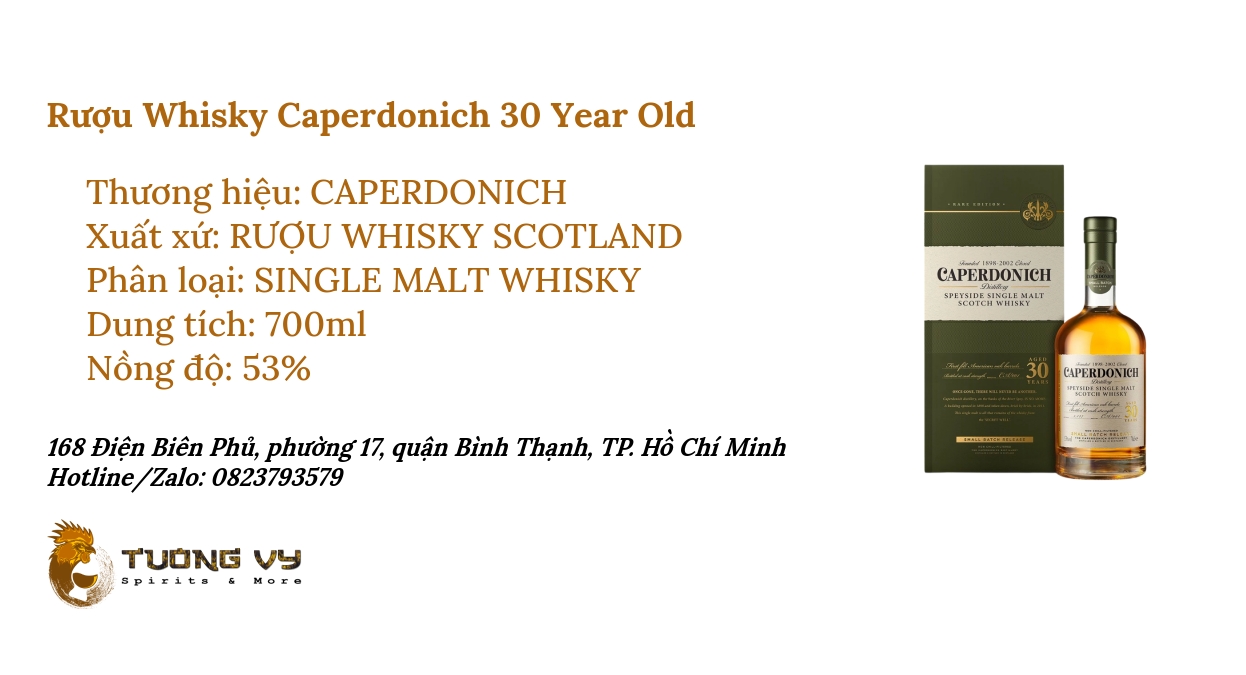 Whisky Caperdonich 30 Year Old - Rượu Tường Vy