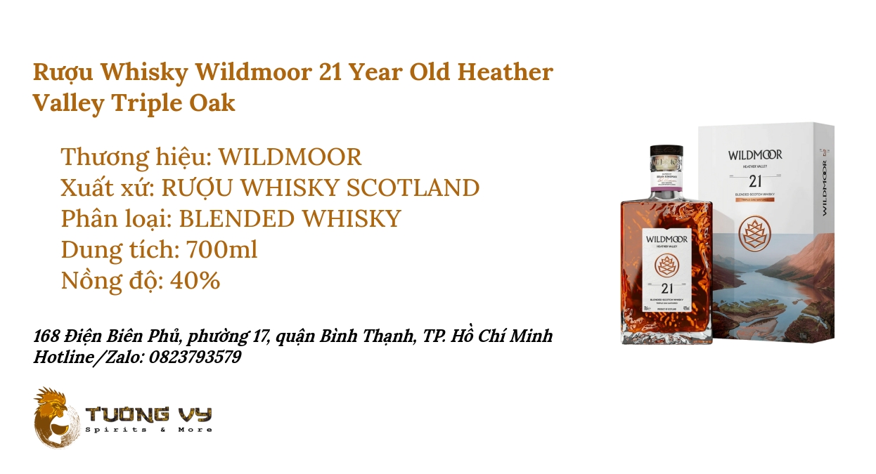 Wildmoor 21 Year Old Heather Valley Triple Oak - Rượu Tường Vy