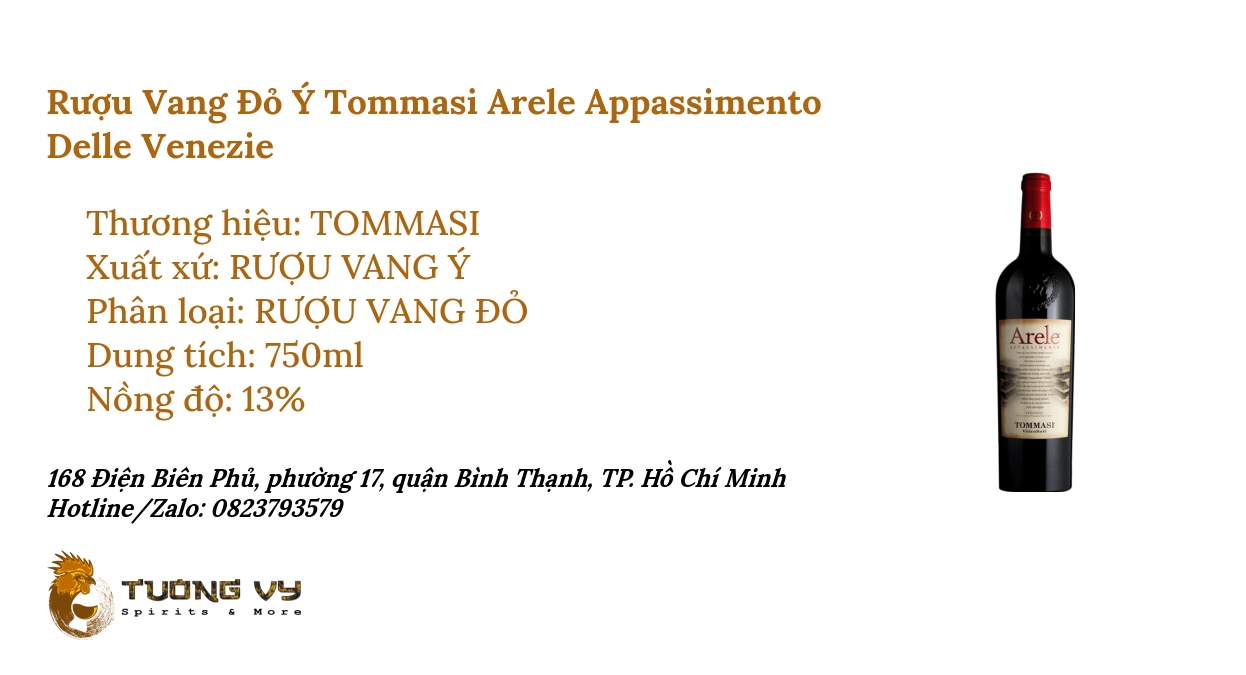 Tommasi Arele Appassimento Delle Venezie - Rượu Tường Vy