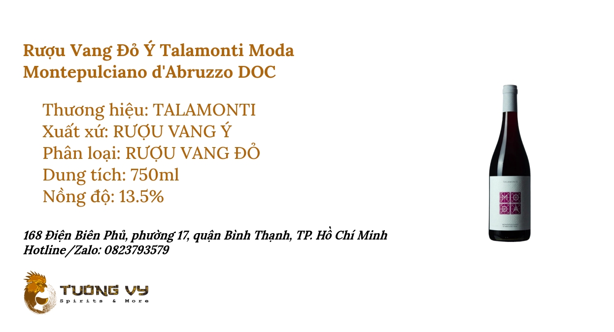 Talamonti Moda Montepulciano d'Abruzzo DOC - Rượu Tường Vy