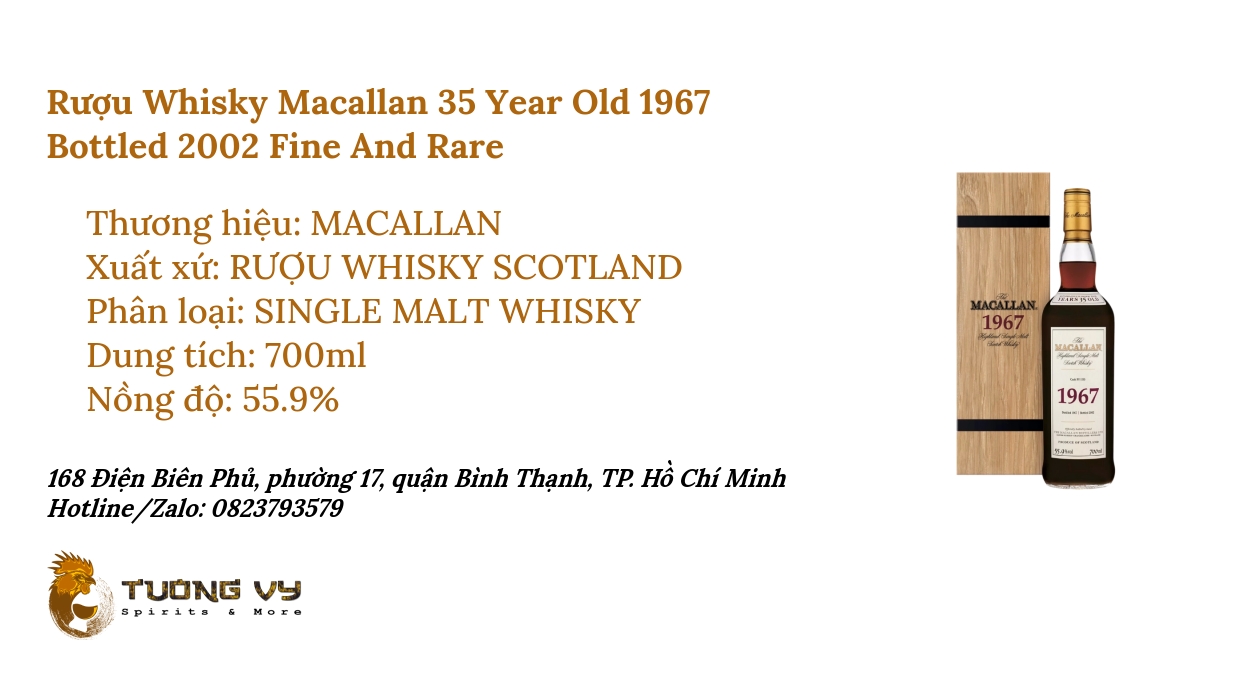 Macallan 35 Year Old 1967 Bottled 2002 Fine And Rare