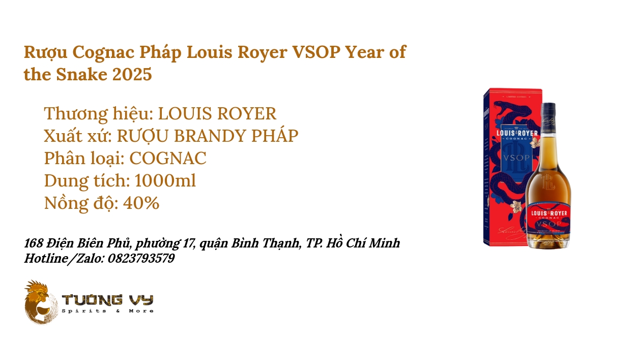 Louis Royer VSOP Year of the Snake 2025 - Rượu Tường Vy