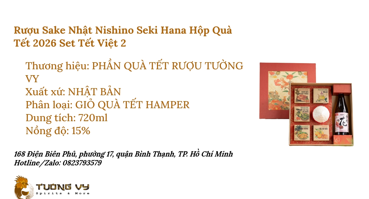 Set Quà Tết Tết Việt 2 Rượu Sake Nhật Nishino Seki 2026