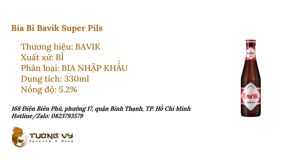 Bavik Super Pils - Bia Bỉ Nhập Khẩu | Rượu Tường Vy